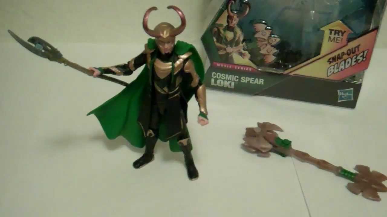 Avengers 2012 Movie Cosmic Spear Loki Toy Review - YouTube