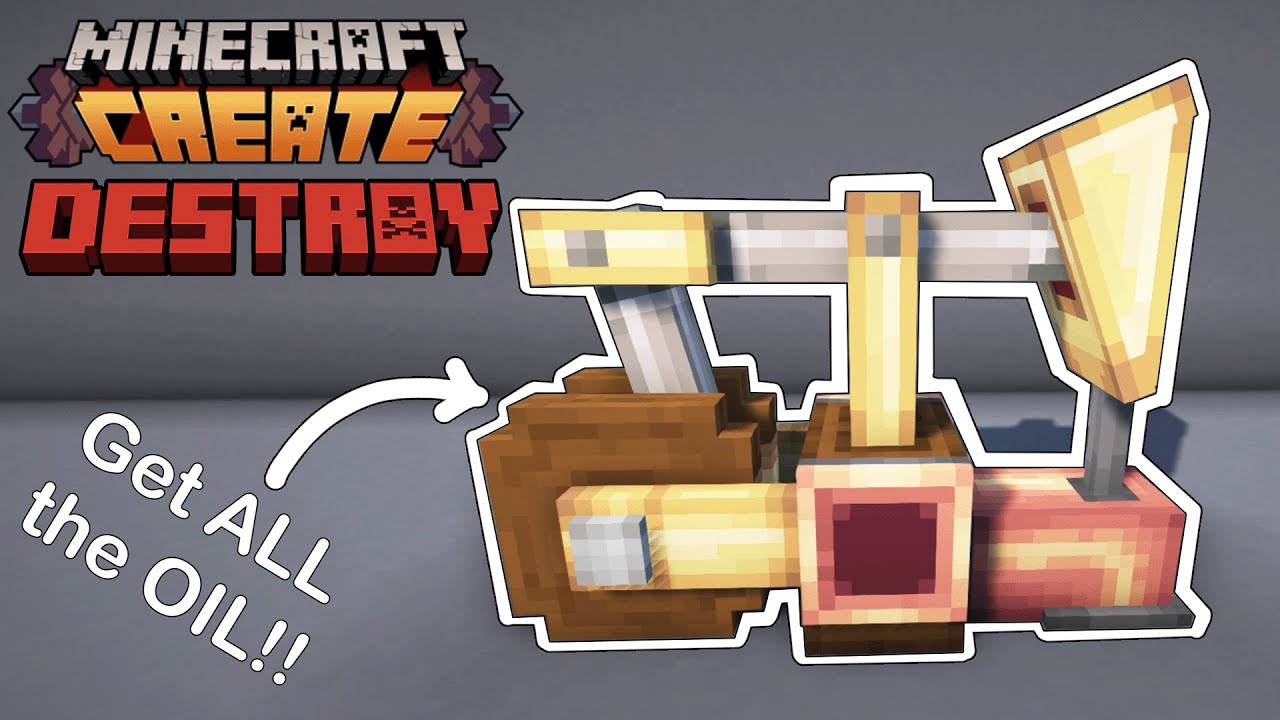 Destroy || a Create Mod Addon - OIL (Petrochemistry) - YouTube