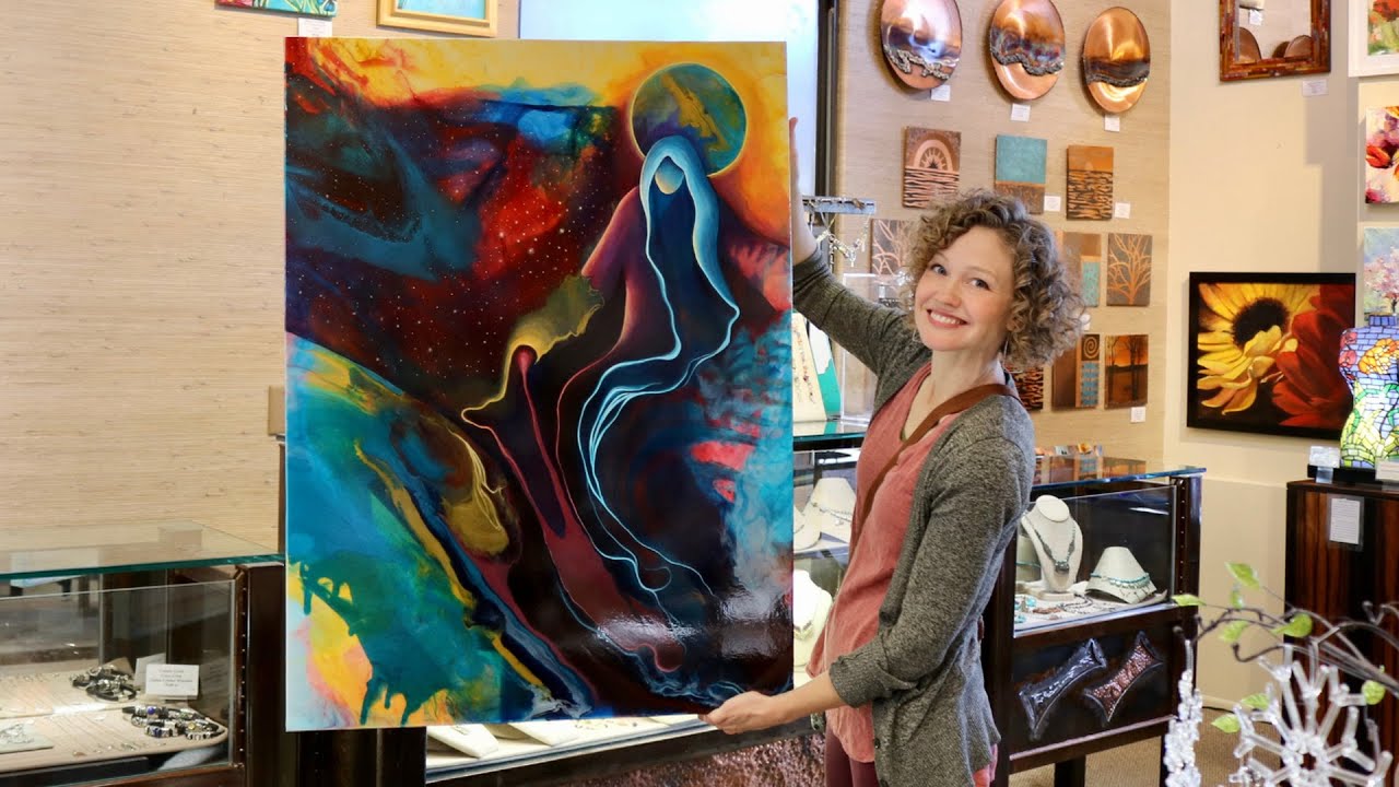 ‘Organizing chaos’: Artist Darcy Lee Saxton lets dripping paint tell ...