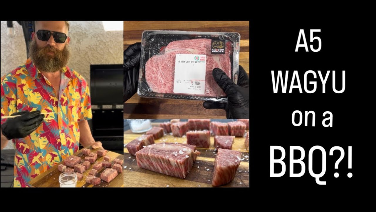 A5 WAGYU on a BBQ?! - Slopi Papi MEATS - YouTube