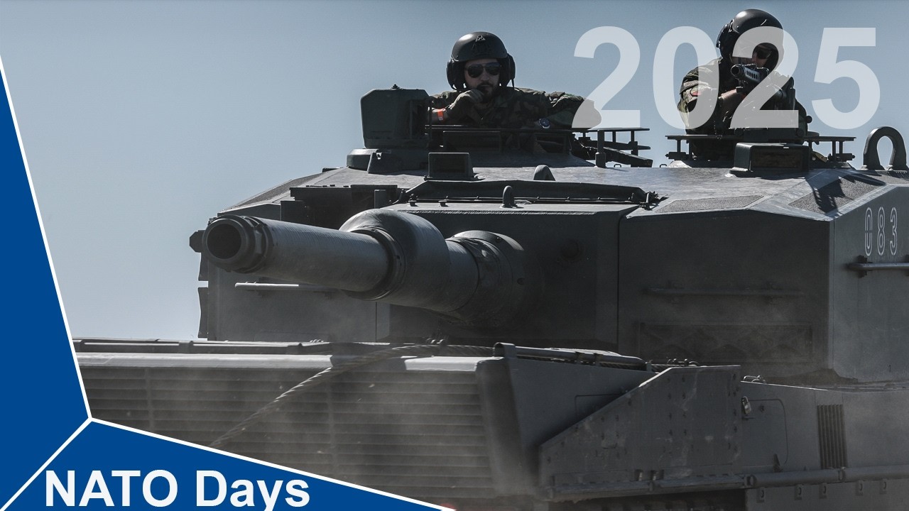 Leopard 2A4 in Action — Czech Main Battle Tank Display | NATO Days ...