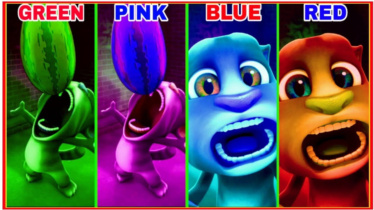 MY Talking Tom -- Funny Colors Movement -- Game Video Part 85 🌶️🍇😜🍉 ...