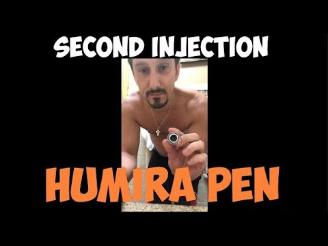 Injecting Humira Medication into Stomach - YouTube