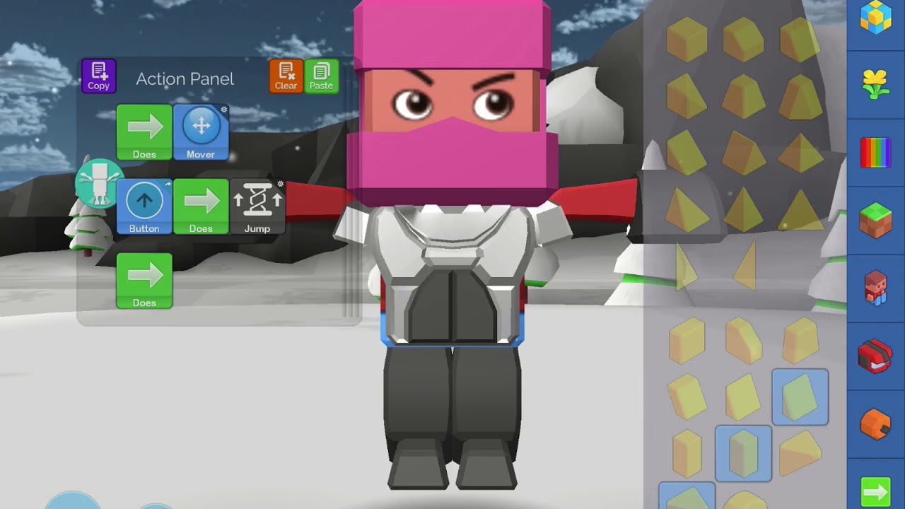 Snow island blocksworld (part 2 ) - YouTube