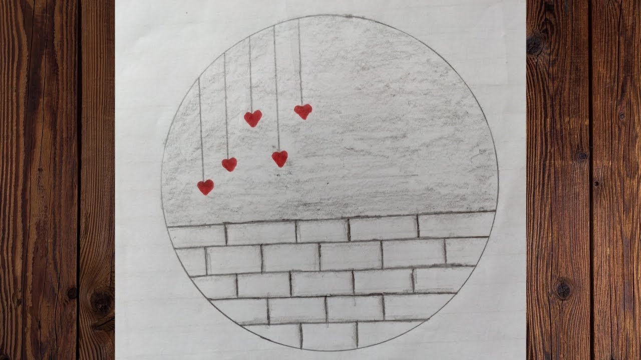 How to make a circle drawing on paper easily (step by step) learn easy ...