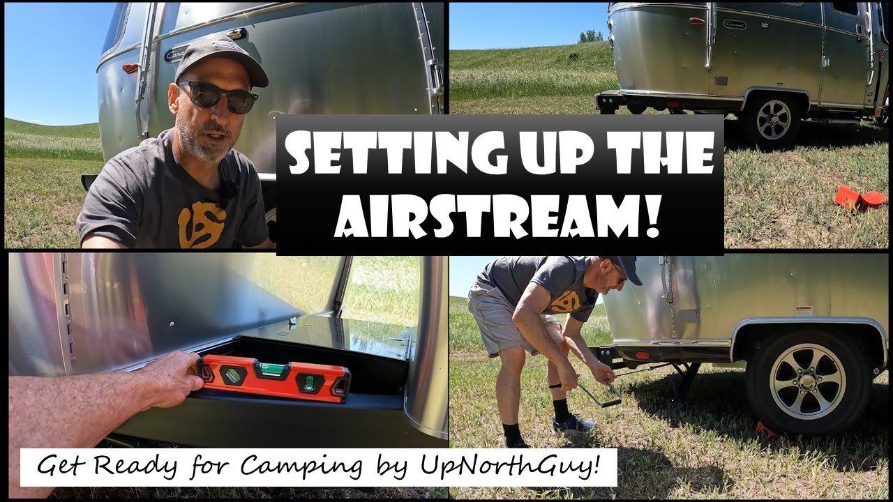 Airstream Caravel 16 - Setting It Up for Camping!! - YouTube