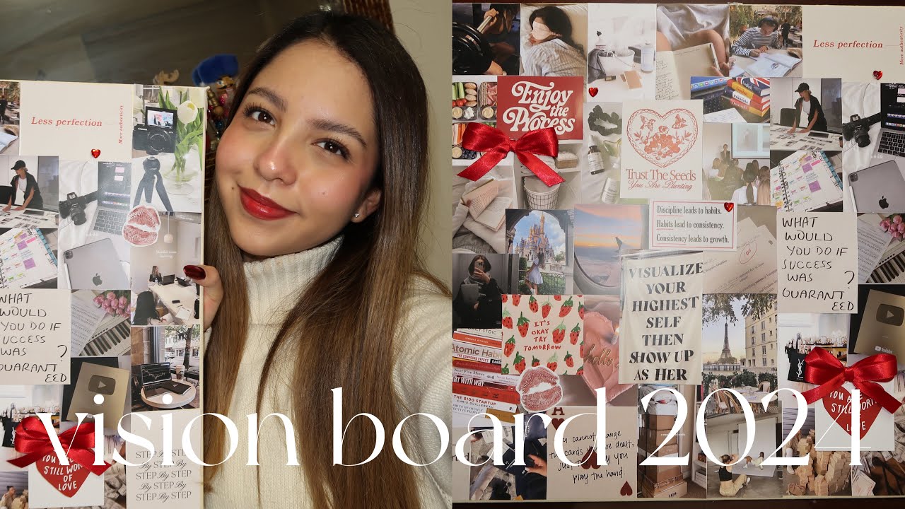 haciendo mi VISION BOARD 2024 (VLOGMAS 2023 #4) -Nina - YouTube