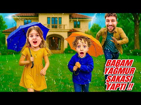 BABAM YAĞMUR ŞAKASI YAPTI ‼️ KUZEY ELİF İNTİKAM ALDI !! 