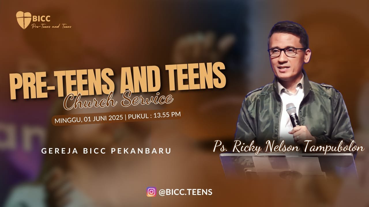Ps. Ricky Nelson Tampubolon | 01 Juni 2025 | Pre Teens And Teens Church Service - YouTube