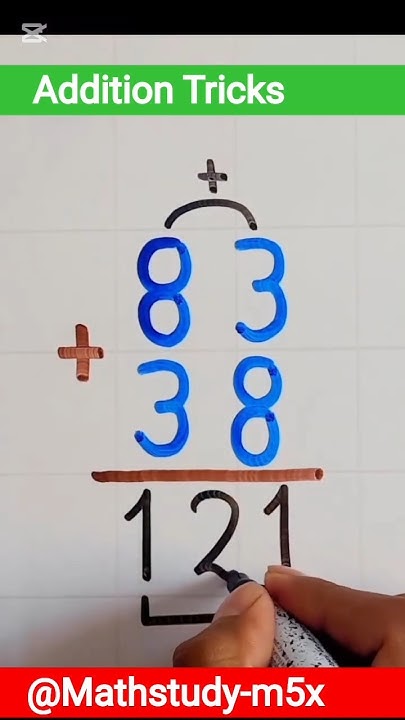 Addition Tricks .#addition #mathstricks #maths #mathematics#mathproblem #additiontricks - YouTube