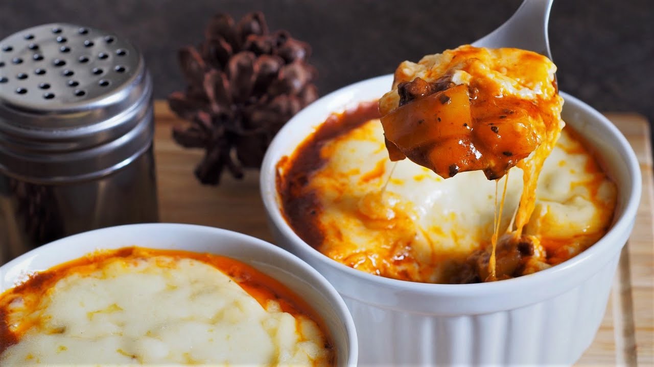 Potato Brulee | Kentang Panggang Saus Keju Bolognese, enaknya ...