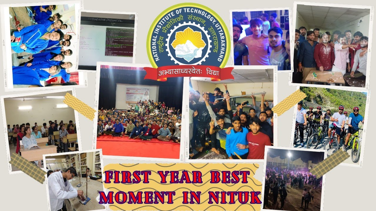 The Best moment of our 1st year engineering in NITUK.#nitian #nituk # ...