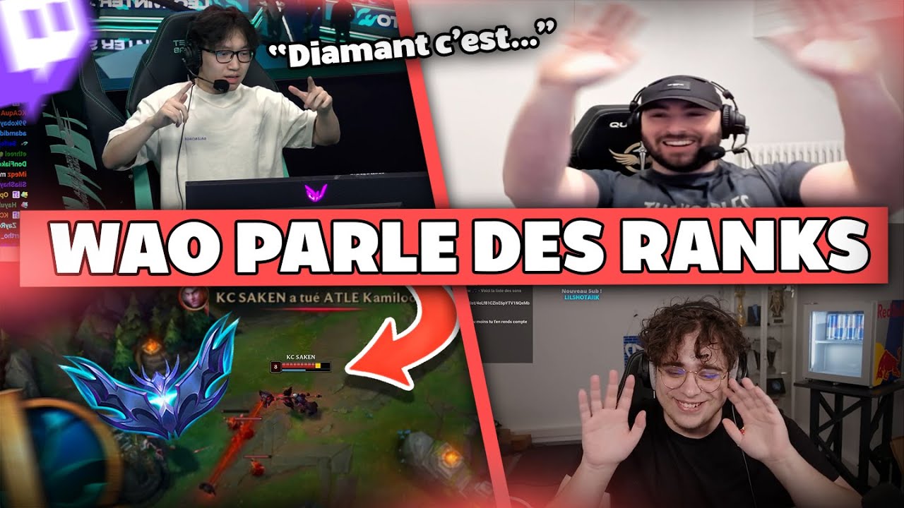 WAO PARLE DES RANKS SUR LOL, TIKY ET LA FLEXQ... - Best of LoL #565 ...