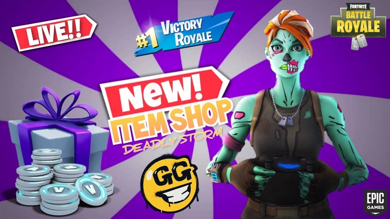 🔴LIVE*FORTNITE*NEW ITEM SHOP🛒CREATOR CODE: DE-AD - YouTube