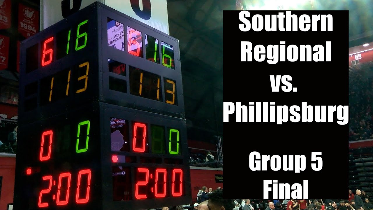Southern Regional vs Phillipsburg | NJ Group 5 State Wrestling Final ...
