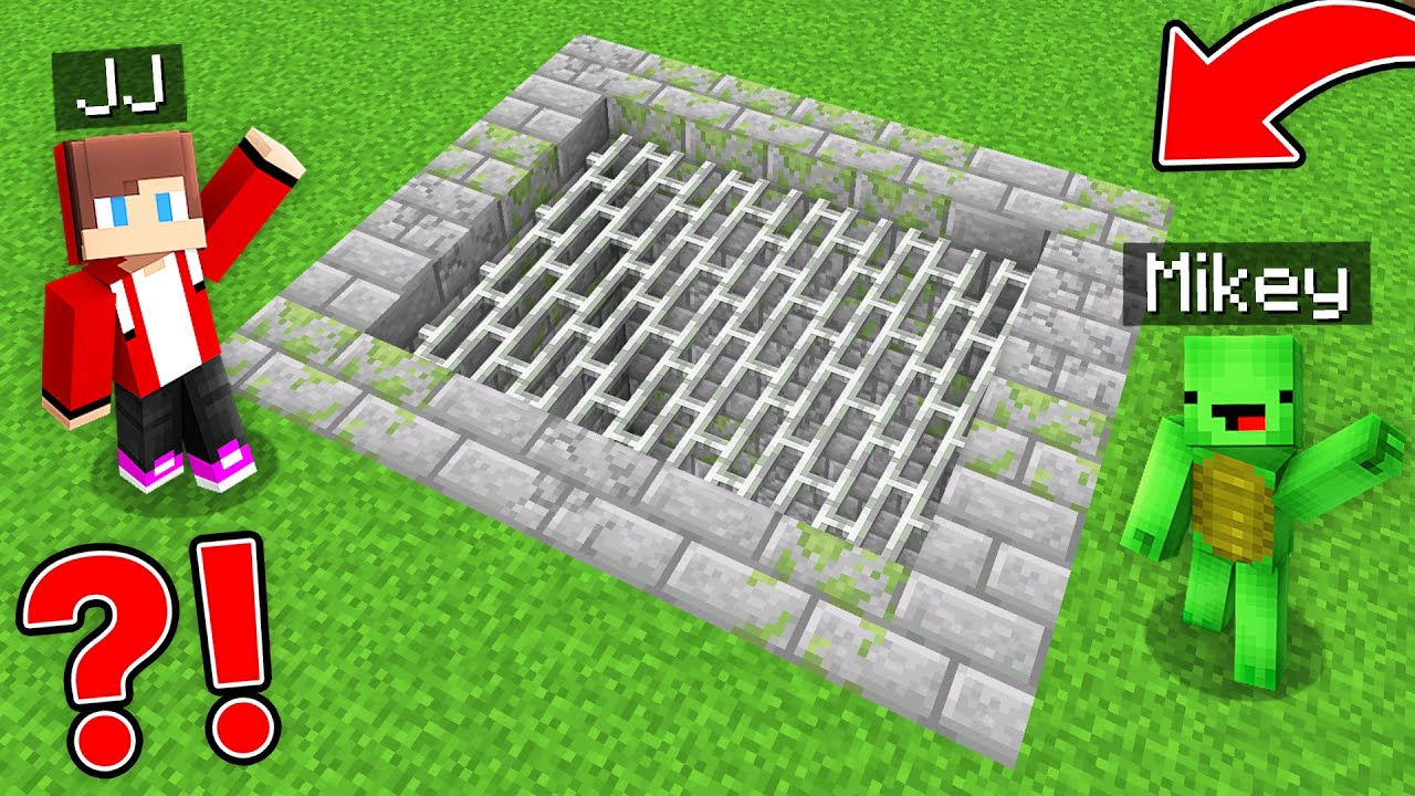 JJ and Mikey Found FLAT UNDERGROUND PRISON in Minecraft Maizen! - YouTube