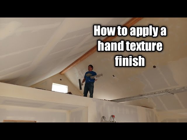 How To Apply Ceiling Texture By Hand | Shelly Lighting