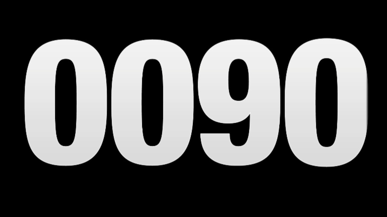 90 seconds countdown timer full screen 4k - YouTube