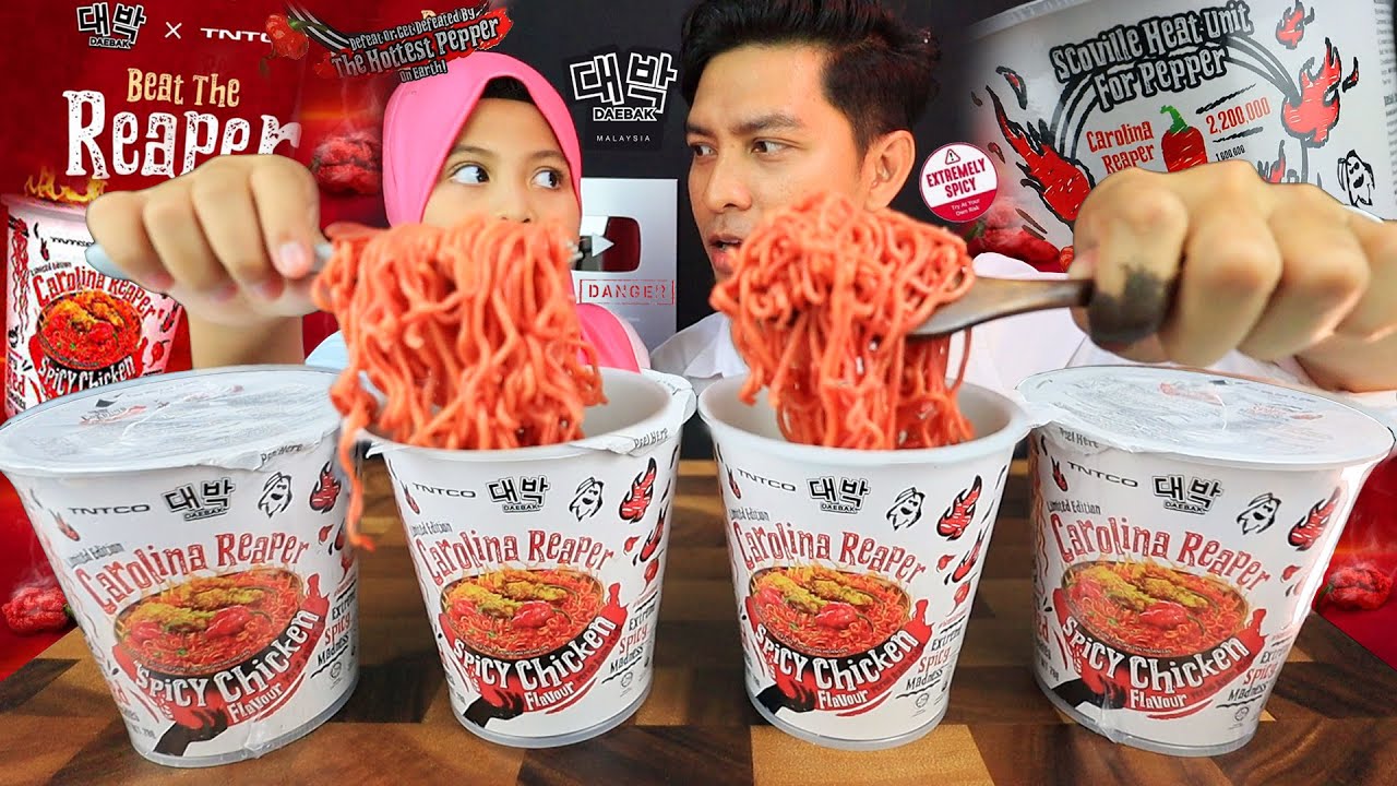 "PADAH!" MAKAN NEW DAEBAK CAROLINA REAPER GHOST PEPPER 2,200,000 ...