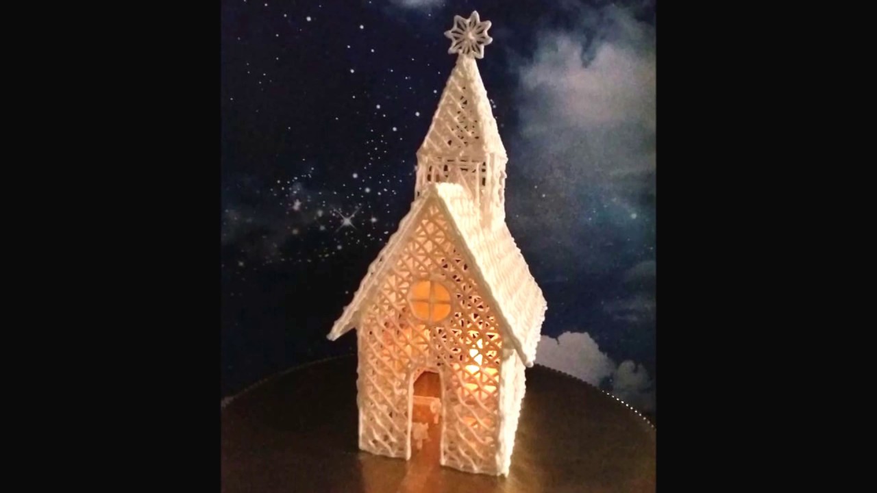 Kirche aus Eiweiß-Spritzglasur - Royal Icing Church - YouTube