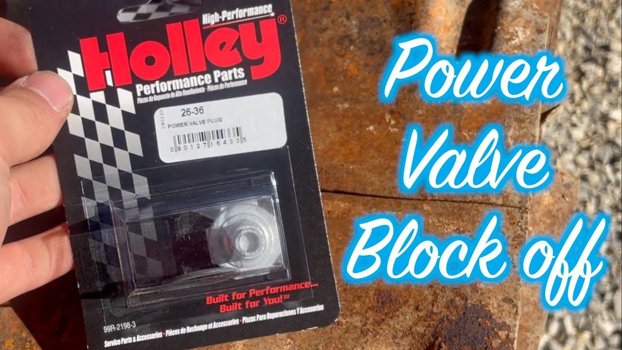 Installing a Power Valve Block-off Plate On a Holley Double Pumper ...