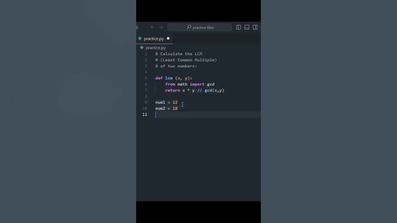 Calculate The Lcm Python Pythonprogramming Coding Learnpython Pythonforbeginners Youtube