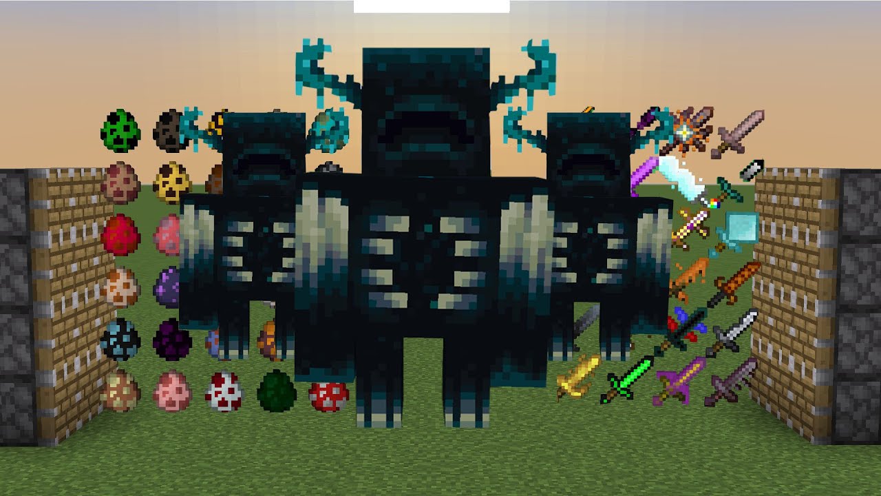 X333 Eggs + 100 Wardens + X666 Swords = ??? - YouTube