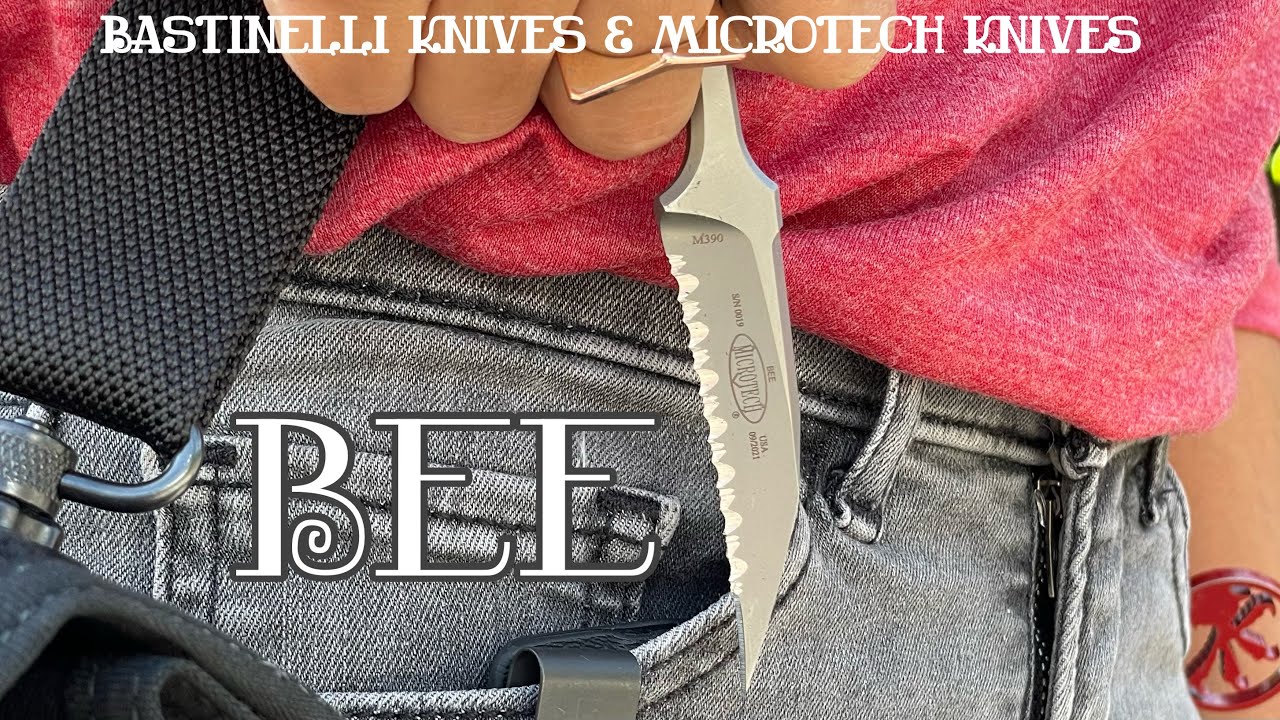 Bastinelli Knives and Microtech Knives BEE Review - YouTube