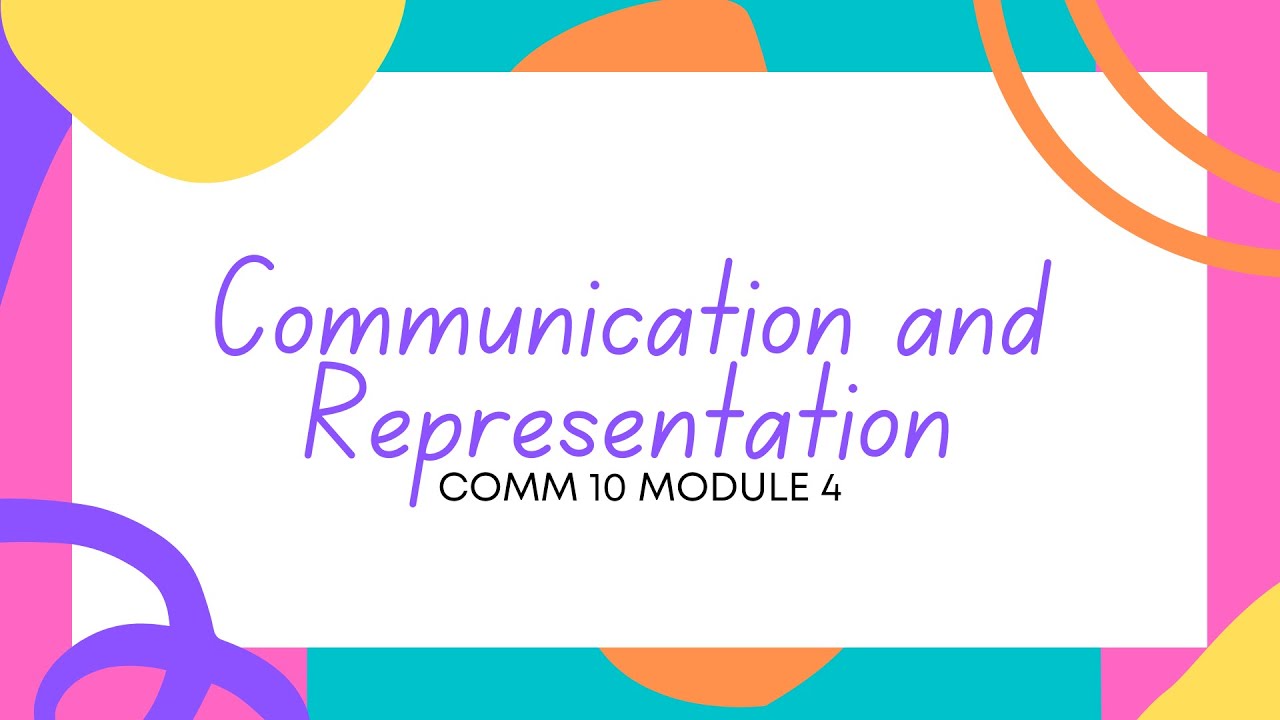 Communication Lectures | Communication and Representation - YouTube