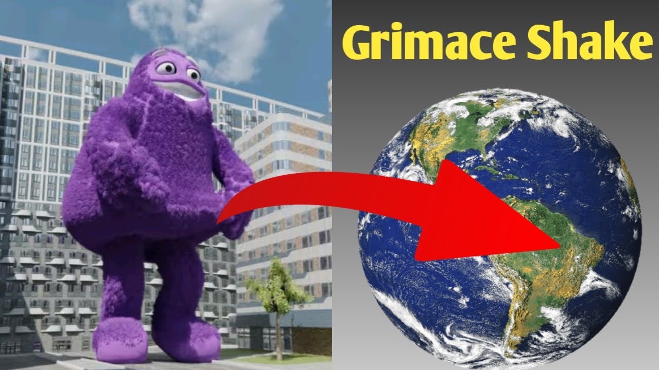 Grimace Shake On Google Earth 🌎 - YouTube