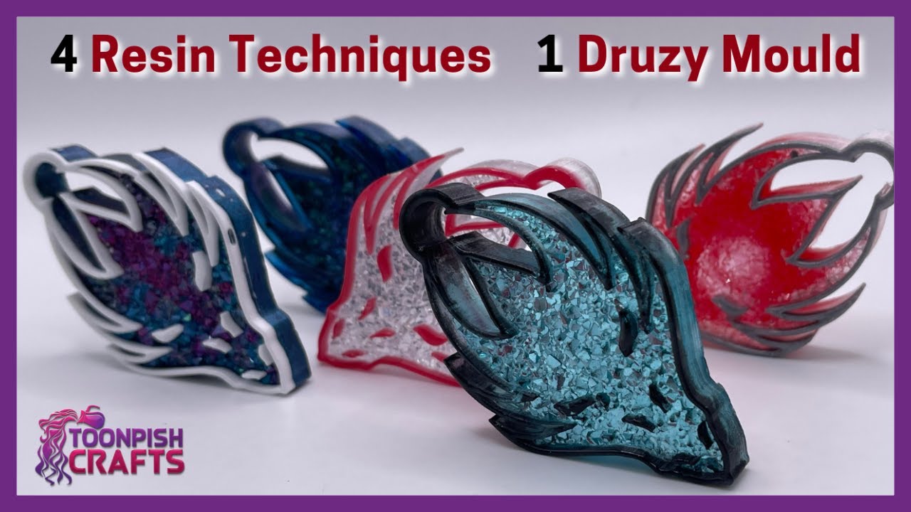 The druzy dragon moulds for resin - YouTube