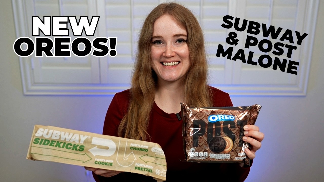 Trying the NEW Post Malone Oreo & Subway’s Footlong Oreo Cookie! - YouTube