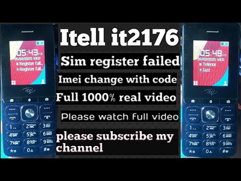 Itell it2176 sim register failed/itell all mobile imei change with code ...