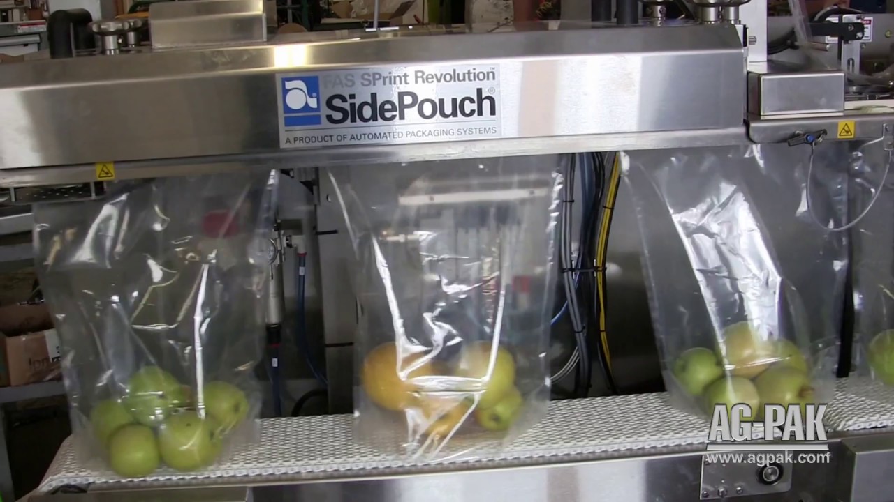 Apple Packaging Systems NEWTEC Weigher and APS Bagger - YouTube