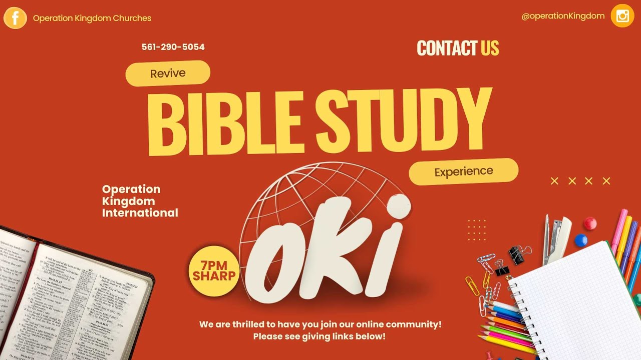 Welcome! Bible Study! - YouTube