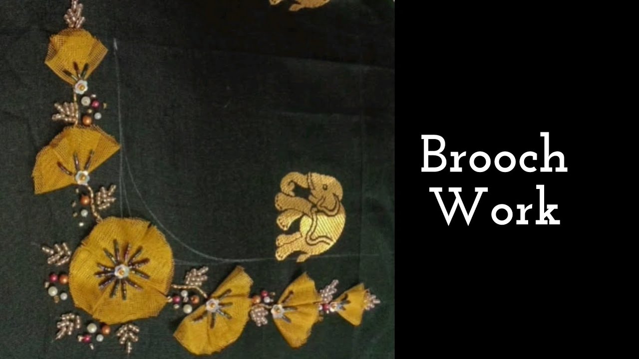 How to make this easy brooch work - YouTube