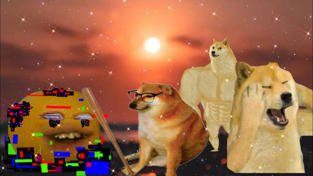 FNF 'SLICED' CORRUPTED ANNOYING ORANGE VS CHEEMS DOGE LETS DANCE ...