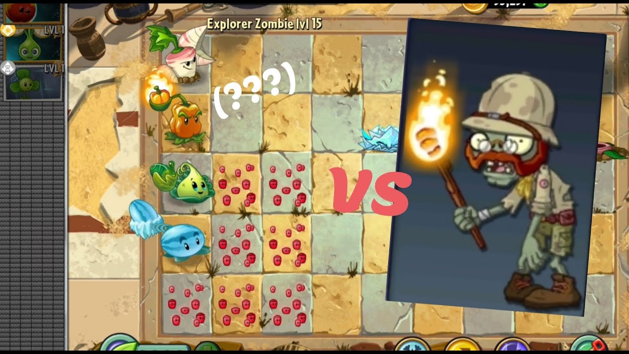 [Pvz2] All plants VS Explorer Zombies - YouTube