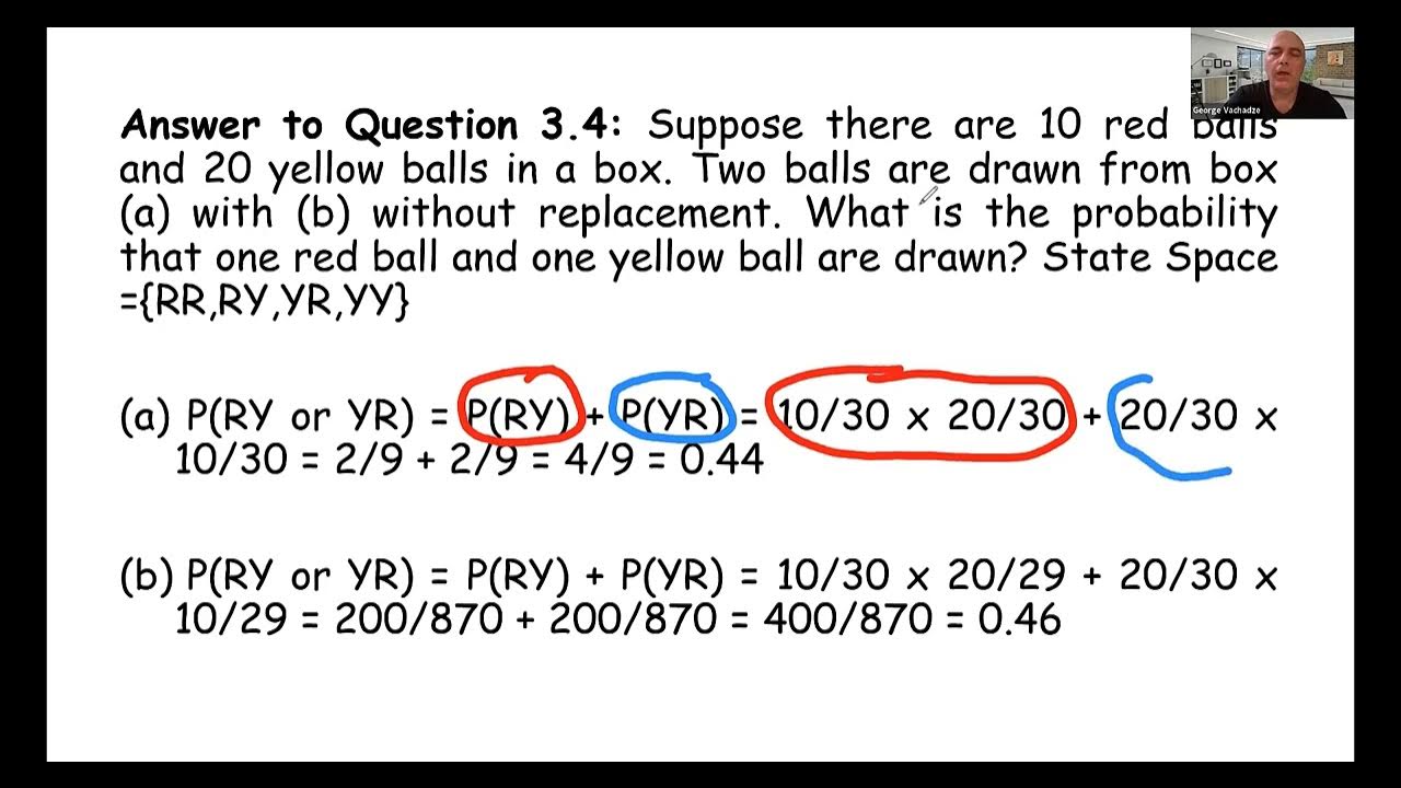 Question 3.4 PPT - how to calculate probability of an event with and ...