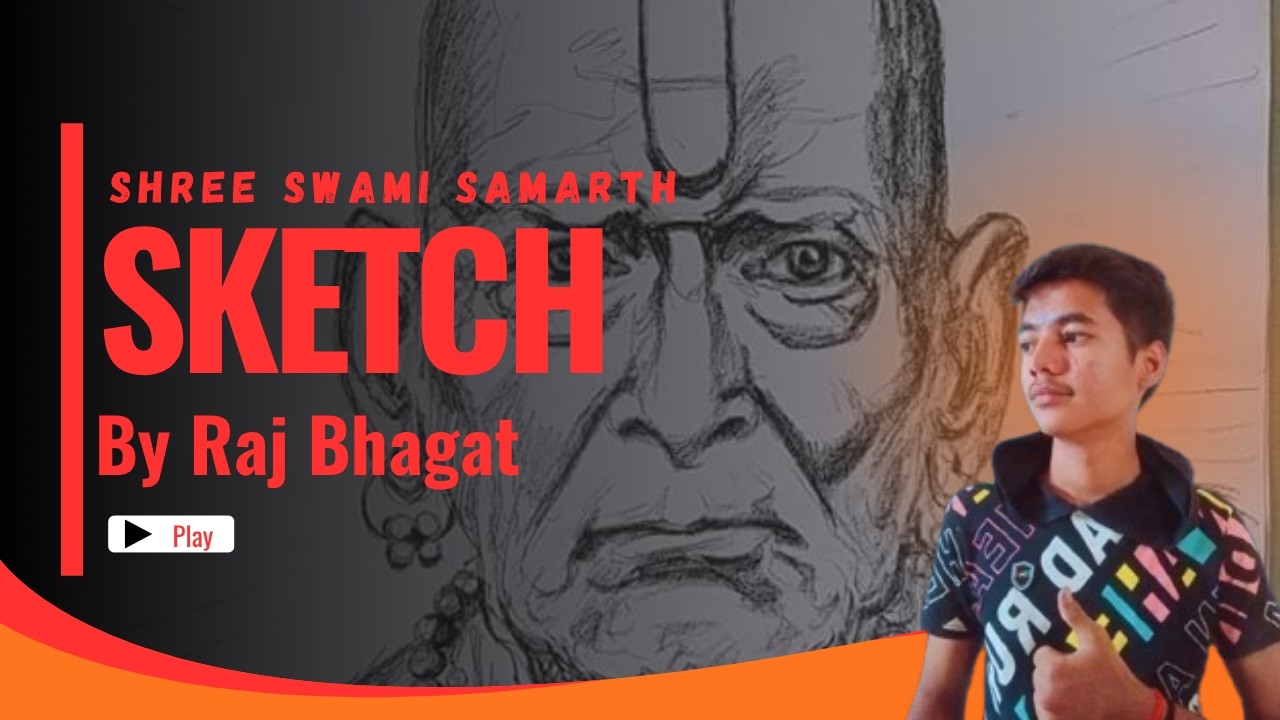 🎨 Shree Swami Samarth Sketch | Divine Art Tribute 🙏 - YouTube
