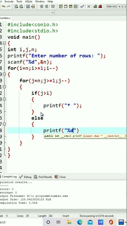 star pattern program | c program for practice | ms coder - YouTube