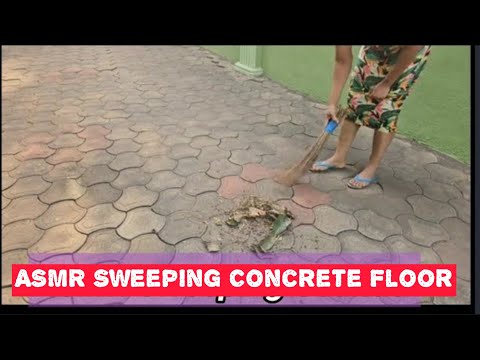 ASMR~ Sweeping the floor with my African broom:) No talking!! - YouTube