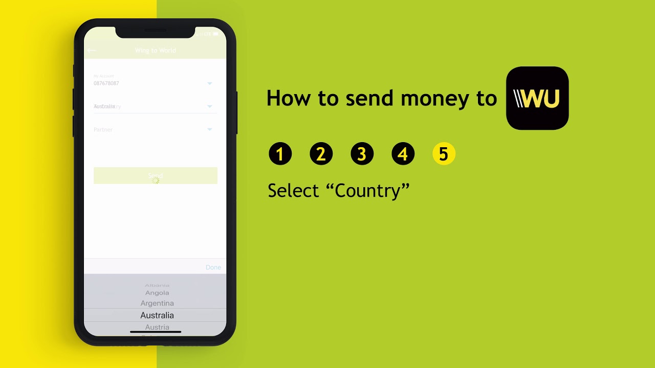 How to sent money to world with wing money app - YouTube