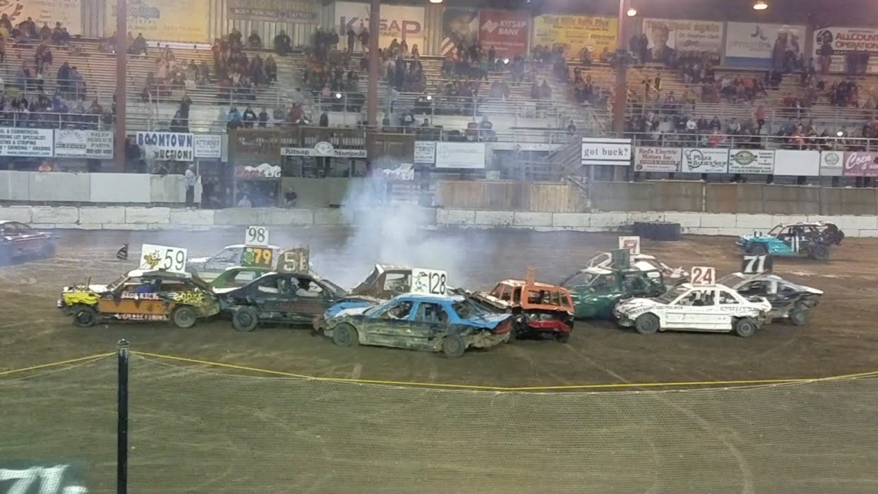 Mini Car Demolition Derby Football KDDA 9/9/17 - YouTube