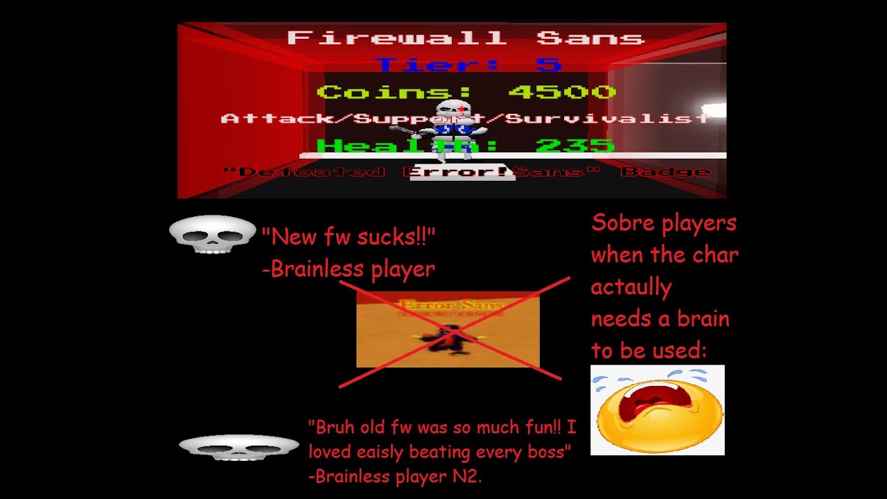 ERROR!SANS SOLO (WITH REWORKED!FIREWALL) | UNDERTALE Soul OPs Boss Rush ...