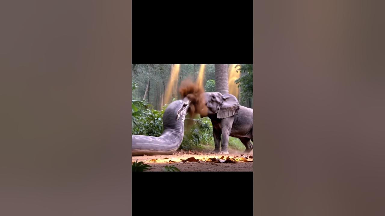 Elephant vs Anaconda: Ultimate Jungle Showdown! 🐘🐍#shorts #crisisalert# ...