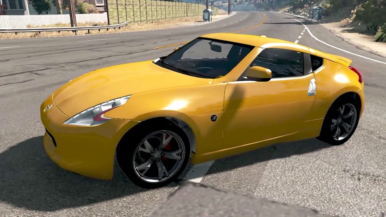 BeamNG Drive Nissan 370z Coupe Free Ride and Overview with Ray Tracing ...