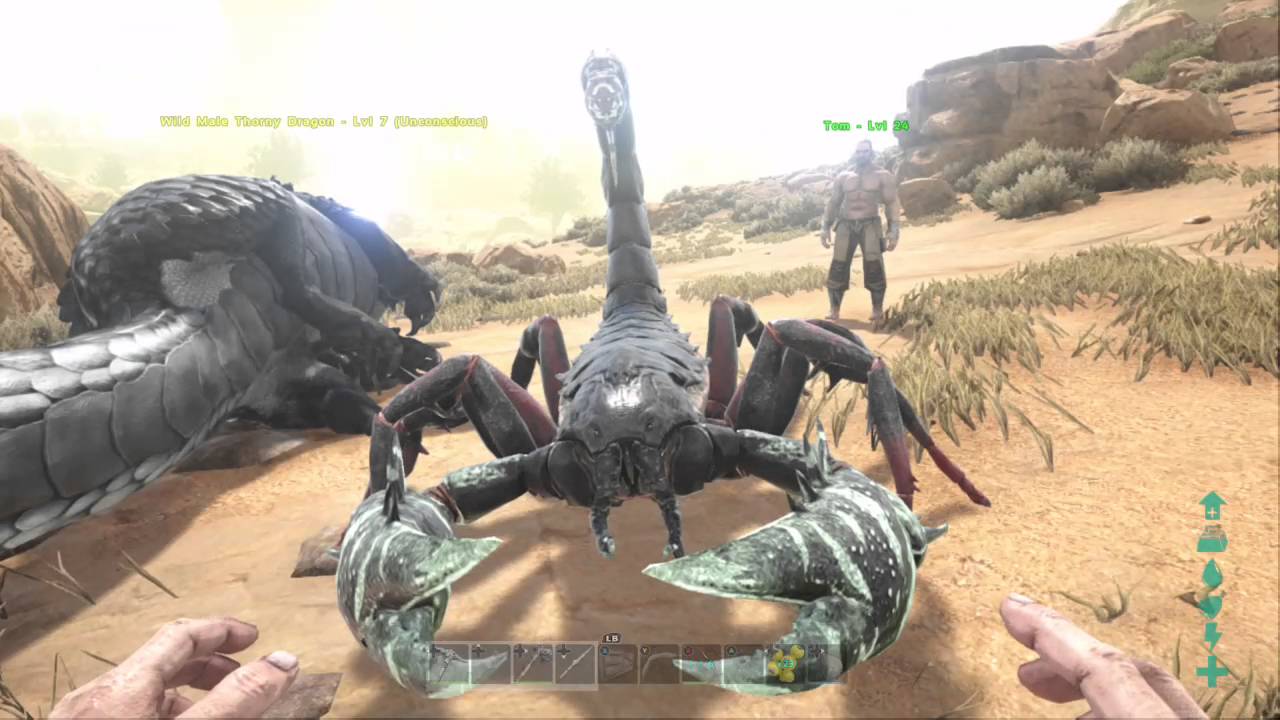 friendly scorpion? - ARK:Survival Evolved - YouTube