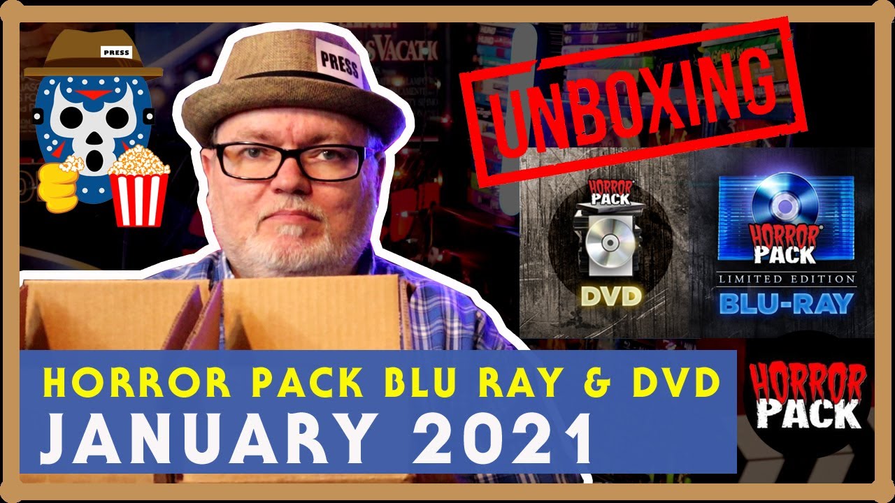 HORROR PACK January 2021 BLU RAY and DVD Unboxing both monthly ...