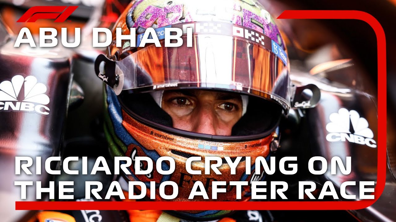 Daniel Ricciardo ALMOST CRYING on the RADIO after LAST RACE for McLaren ...